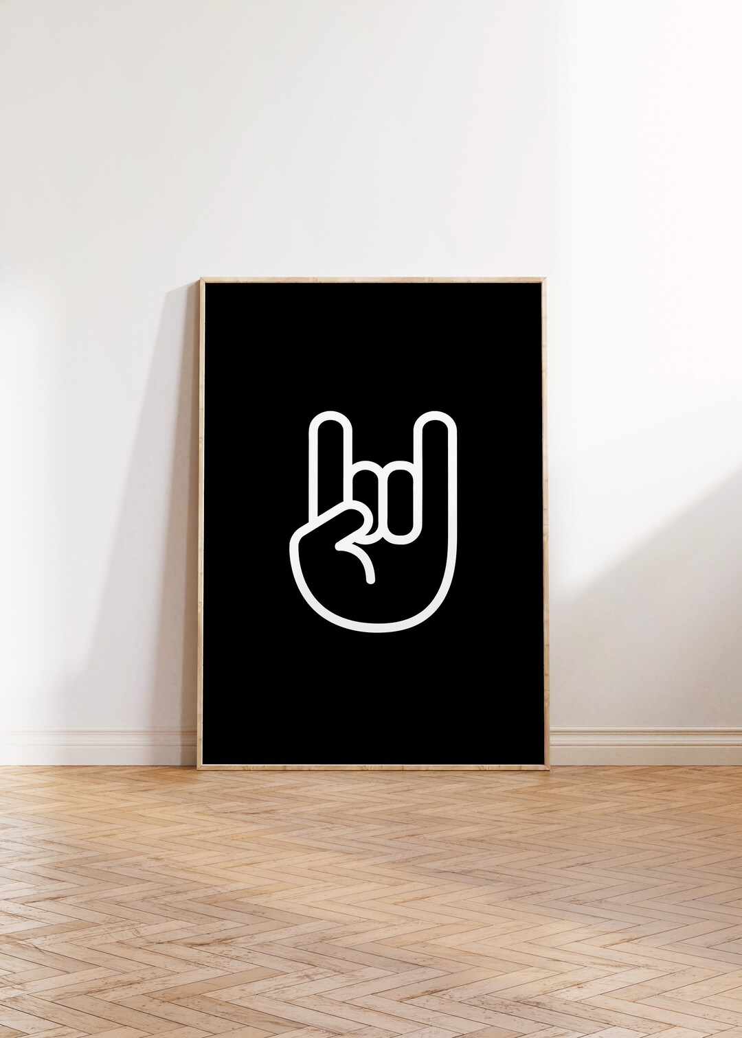 Rad Hand Sign Printable, Peace Fingers Wall Art, Kids WALL ART, Wall ...