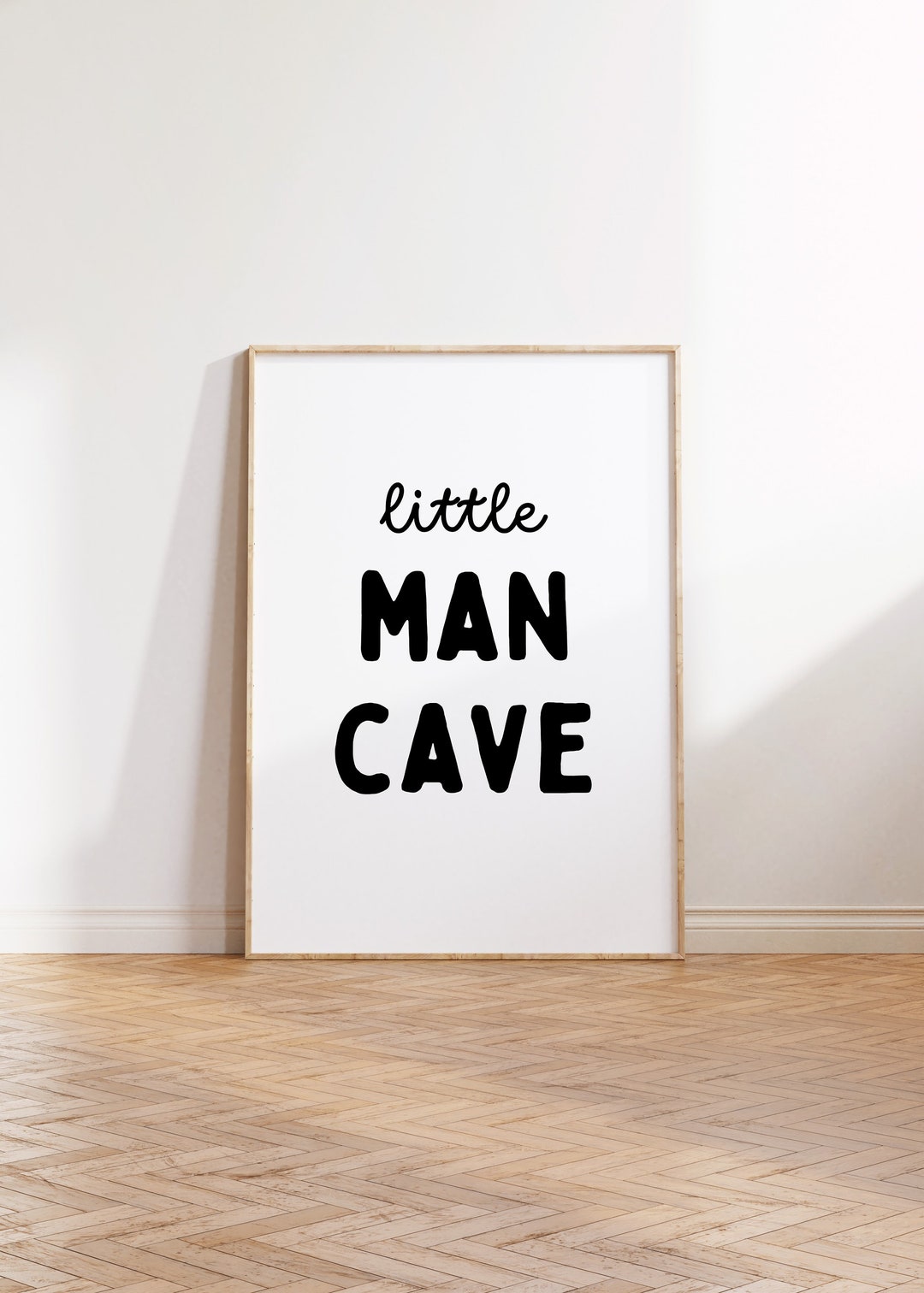 Little Man Cave Print: Boy Nursery Decor (digital Download) - Etsy