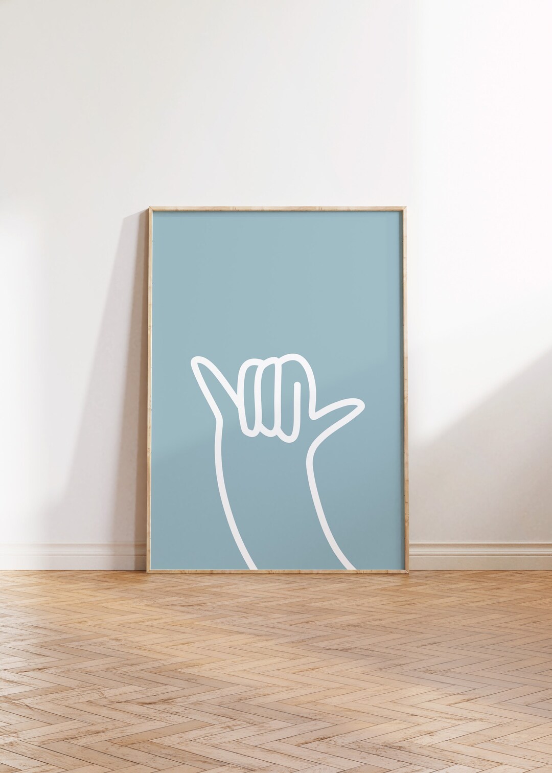 Shaka Hand Wall Art Downloadable Print, Beachy Boys Room Decor, Boho ...