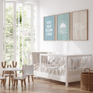 Surf Retro Beach Gallery Wall Set of 3 Beach Nursery Downloadable ...