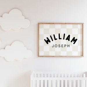 Personalized Name Sign Downloadable Print, Nursery Name Decor, Kids ...