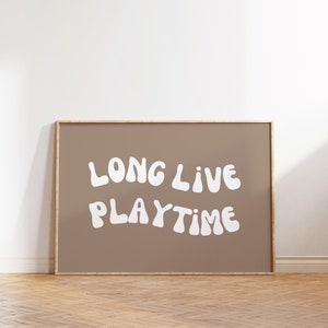 Long Live Playtime Sign, Playroom Wall Decor, Playroom Sign, Kids Room ...
