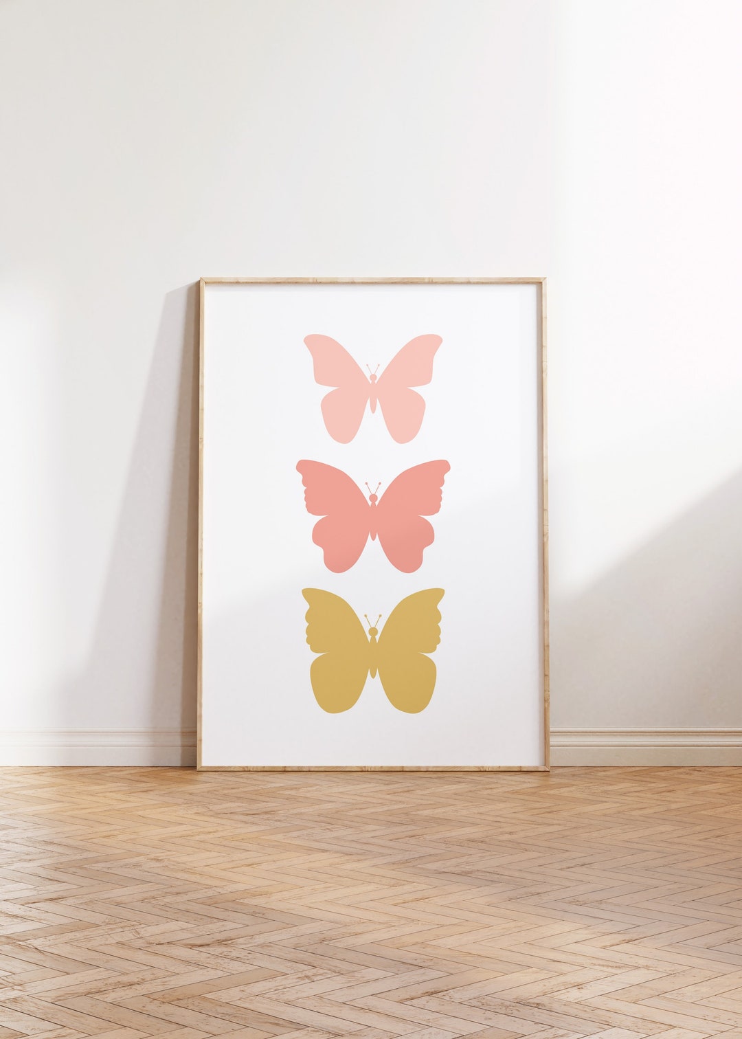 Boho Butterflies Boho Nursery Printable Butterfly Poster Nursery Wall ...