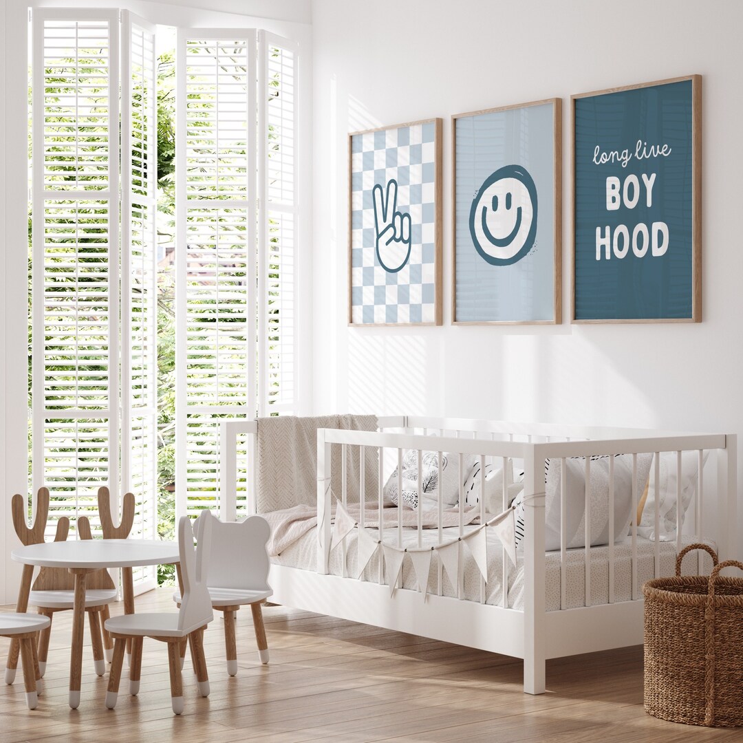 Long Live Boyhood Gallery Wall Set of 3 Downloadable Prints, Retro ...