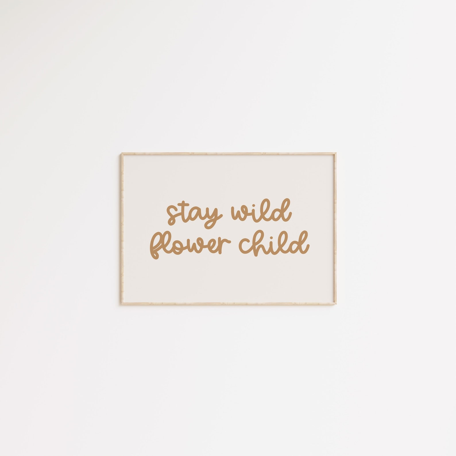 Stay Wild Flower Child Print: Boho Nursery Decor (digital Download) - Etsy