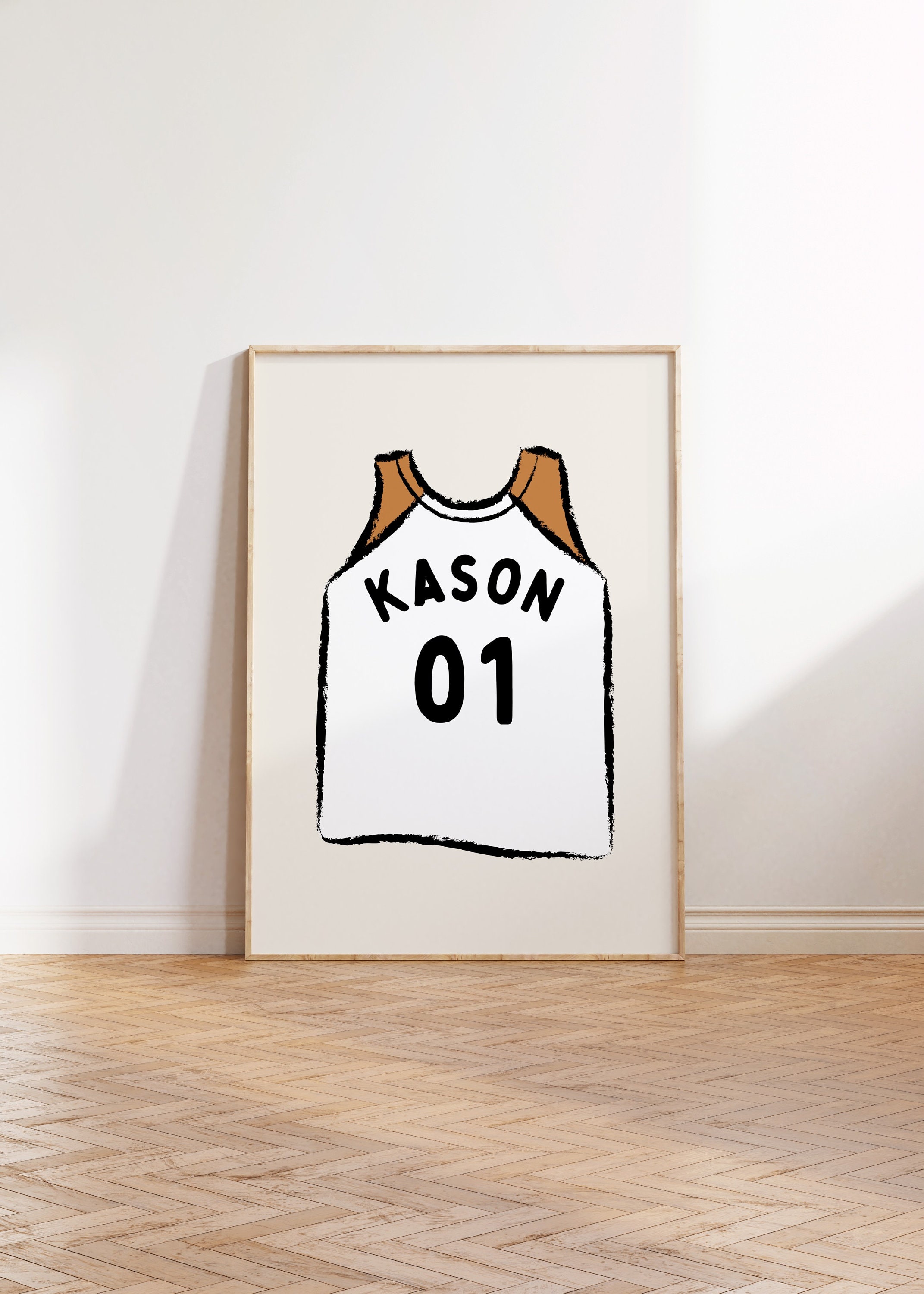 Personalized Basketball Print Set: Kids Sport Room Decor (digital ...