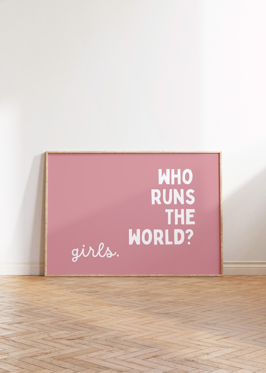 Who Runs the World Girls, Children's Wall Art, Bedroom, Nursery ...