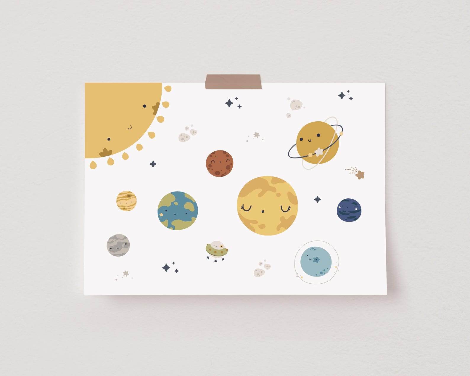 Planets Print: Kids Outer Space Room Decor (digital Download) - Etsy