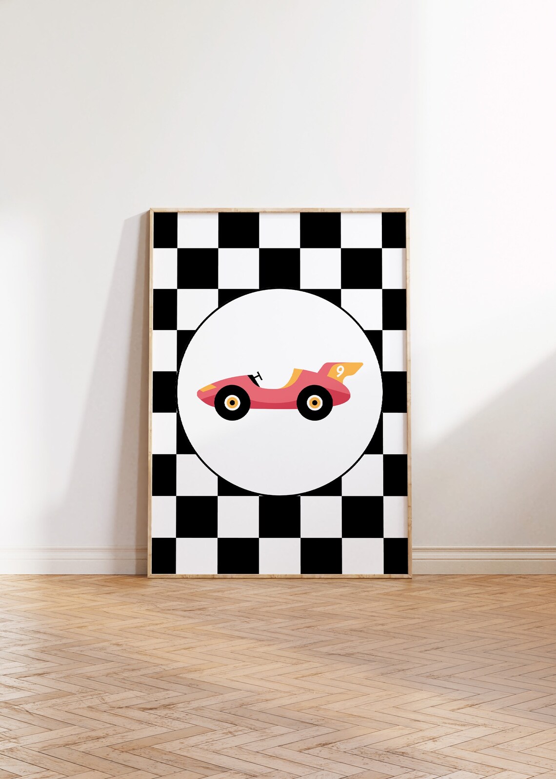 Personalized Race Car Name Print Set: Boy Room Decor (digital Download ...