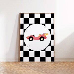 Personalized Name Race Car, Little Dude Boy Gallery Wall Set, Boys Room ...