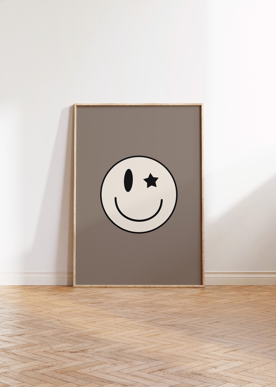 Retro Smile Check Downloadable Print, Boy Nursery Decor, Kids Room ...