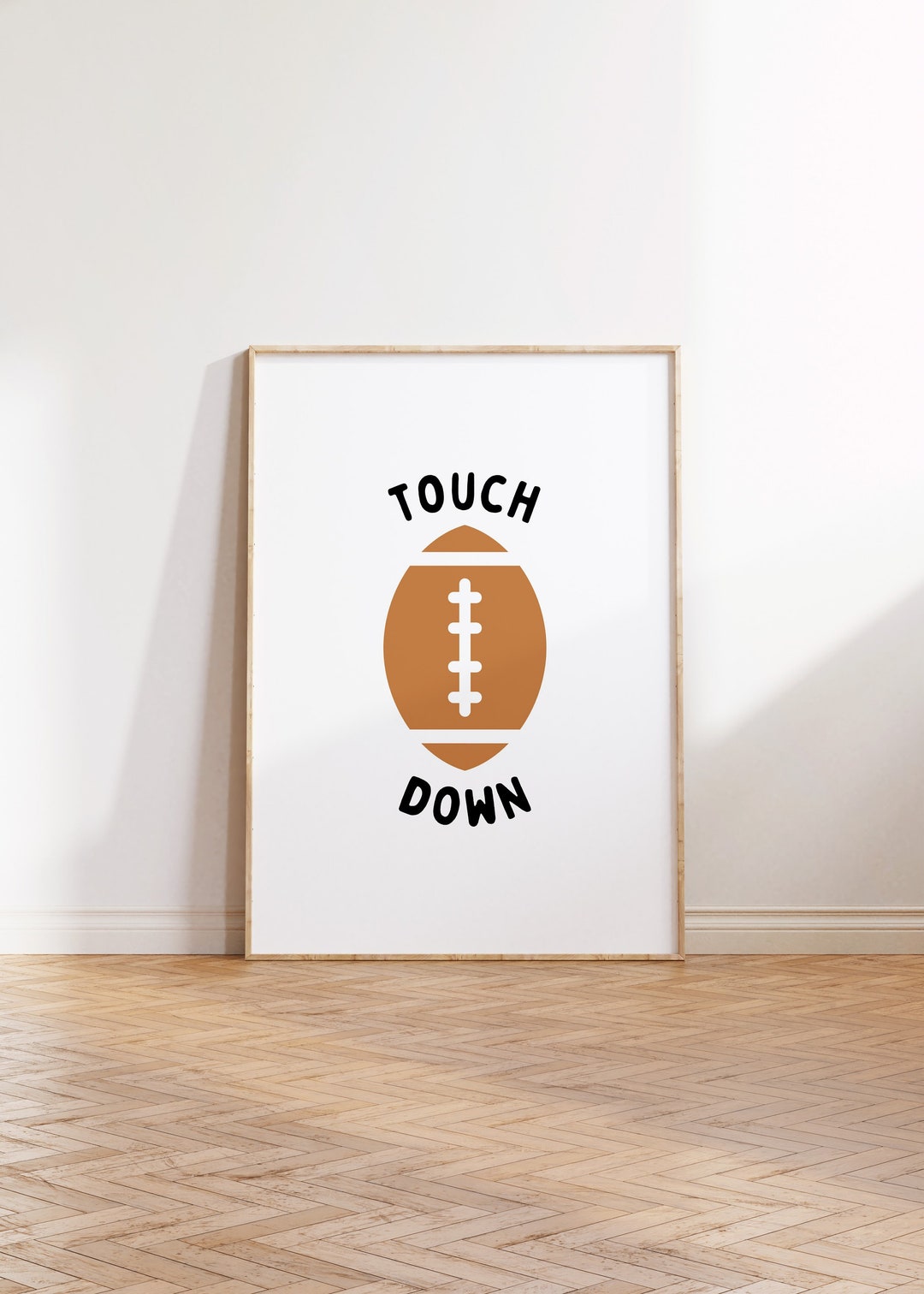 Football Touch Down Printable, Downloadable Print, Kids Sports Decor ...