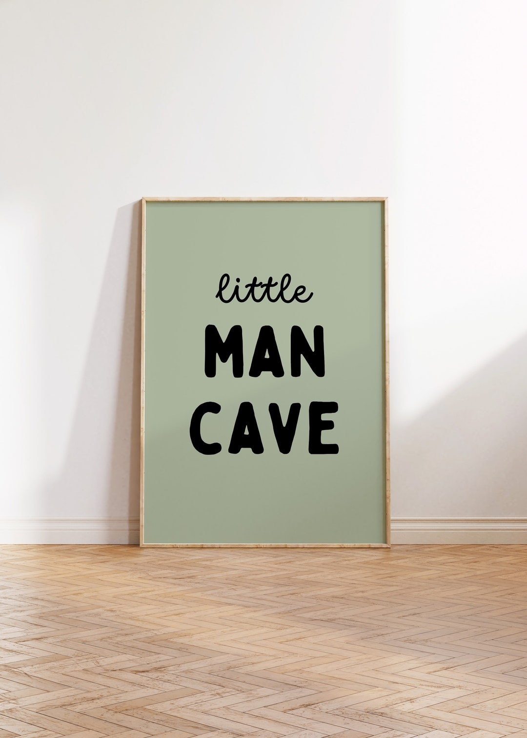 Little Man Cave Print: Olive Boy Nursery Decor (digital Download) - Etsy