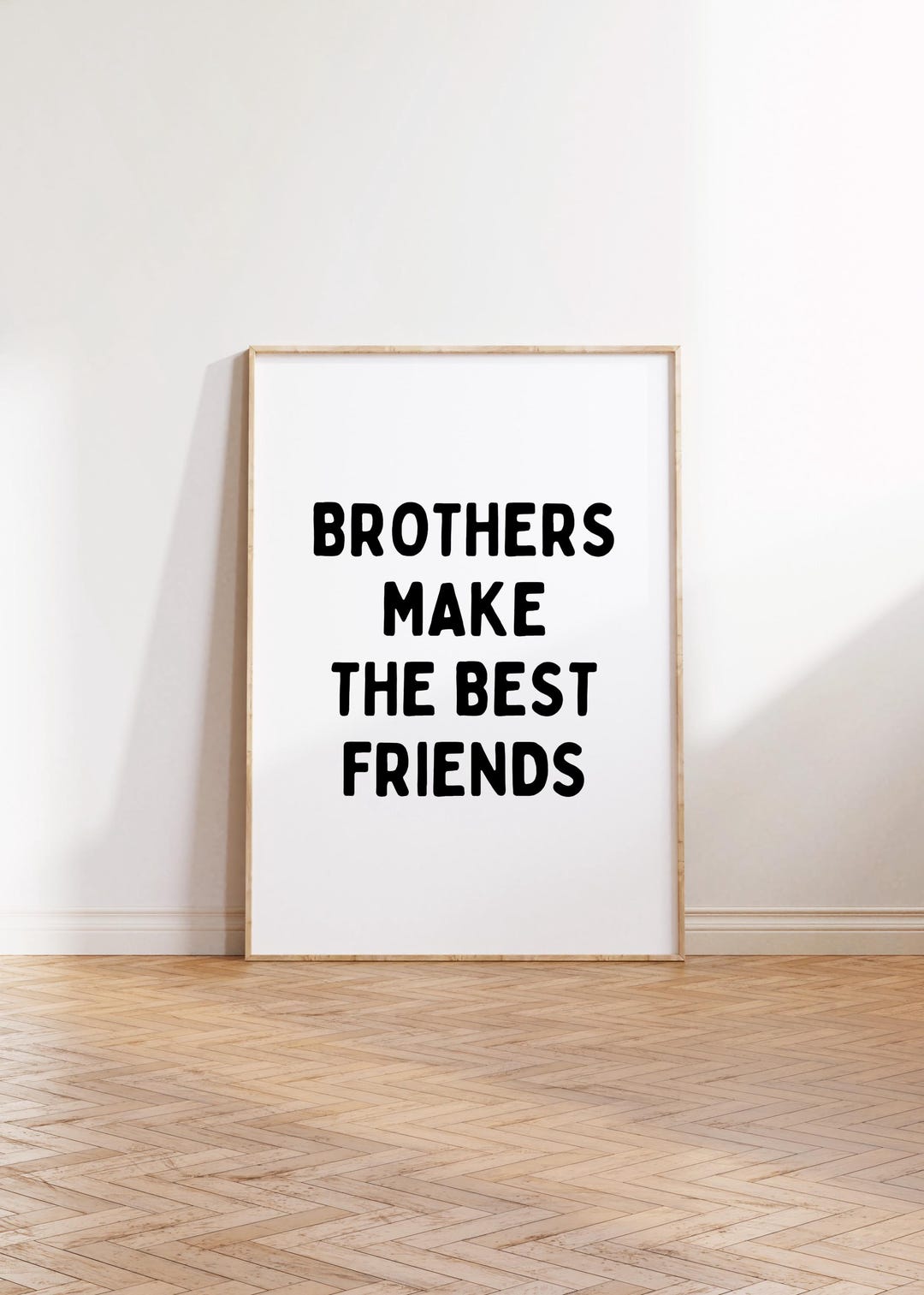 Boys Room Decor, Brothers Make the Best Friends Print, Shared Kids Room ...