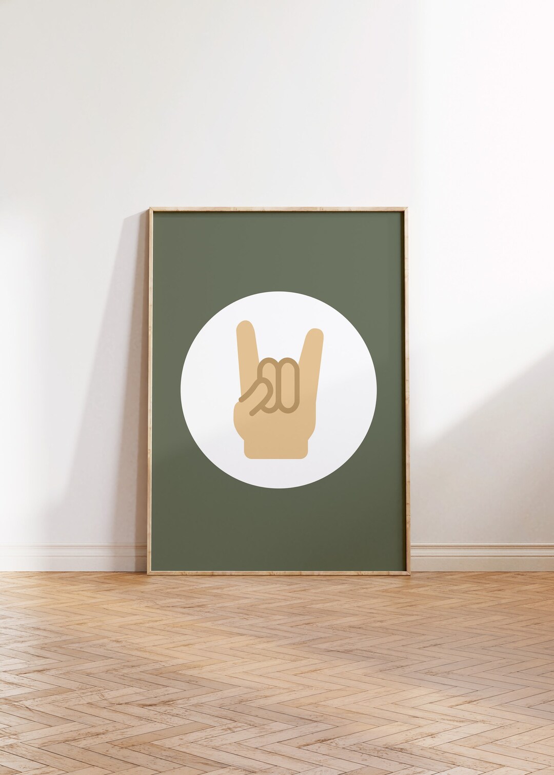 Rad Hand Sign Printable, Peace Fingers Wall Art, Kids WALL ART ...