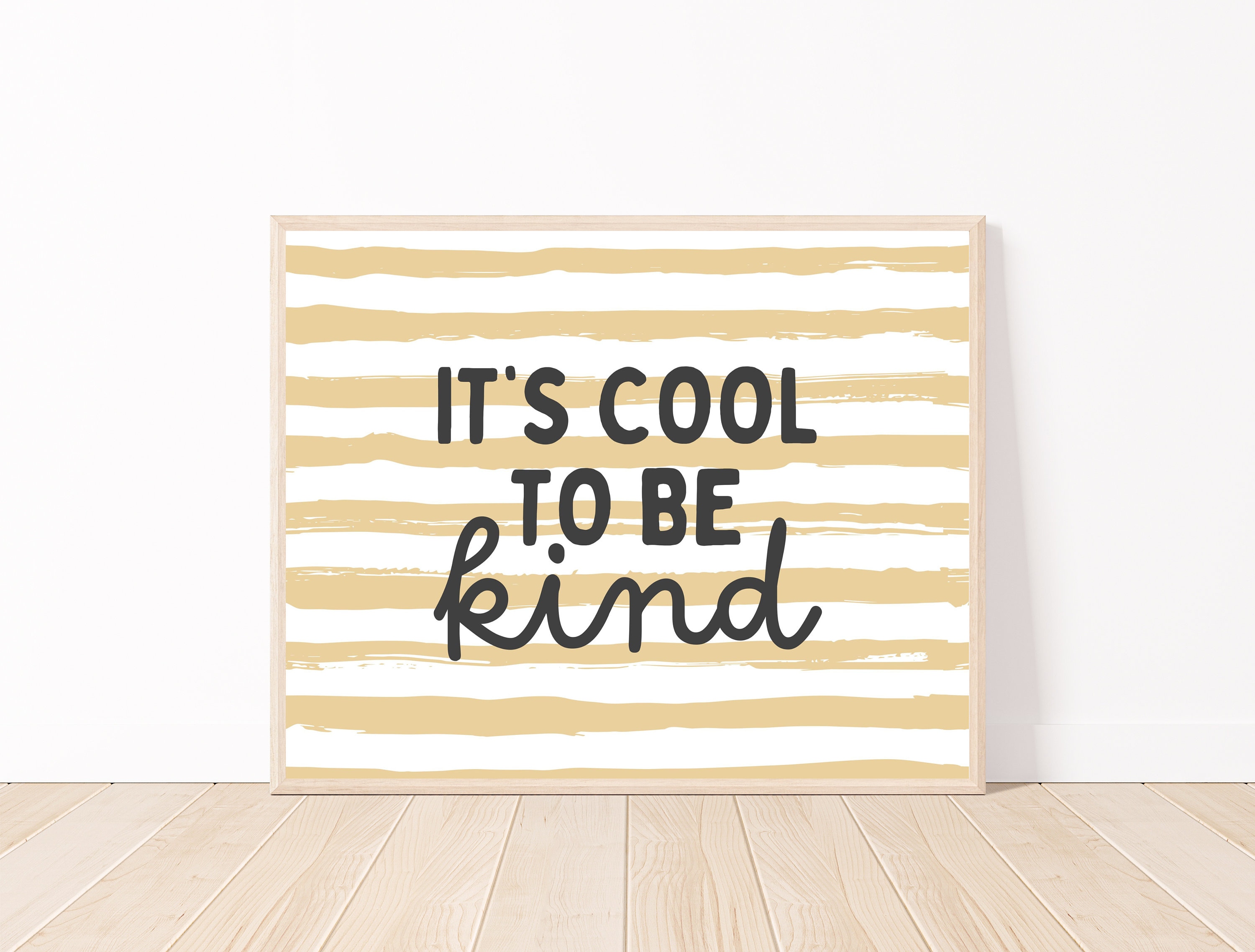 It's Cool to Be Kind Wall Art Cool to Be Kind - Etsy