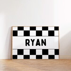 Personalized Name Race Car, Little Dude Boy Gallery Wall Set, Boys Room ...