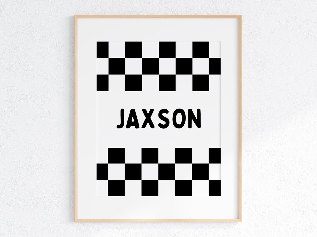 Personalized Race Car Name Print: Boys Room Decor (digital Download) - Etsy