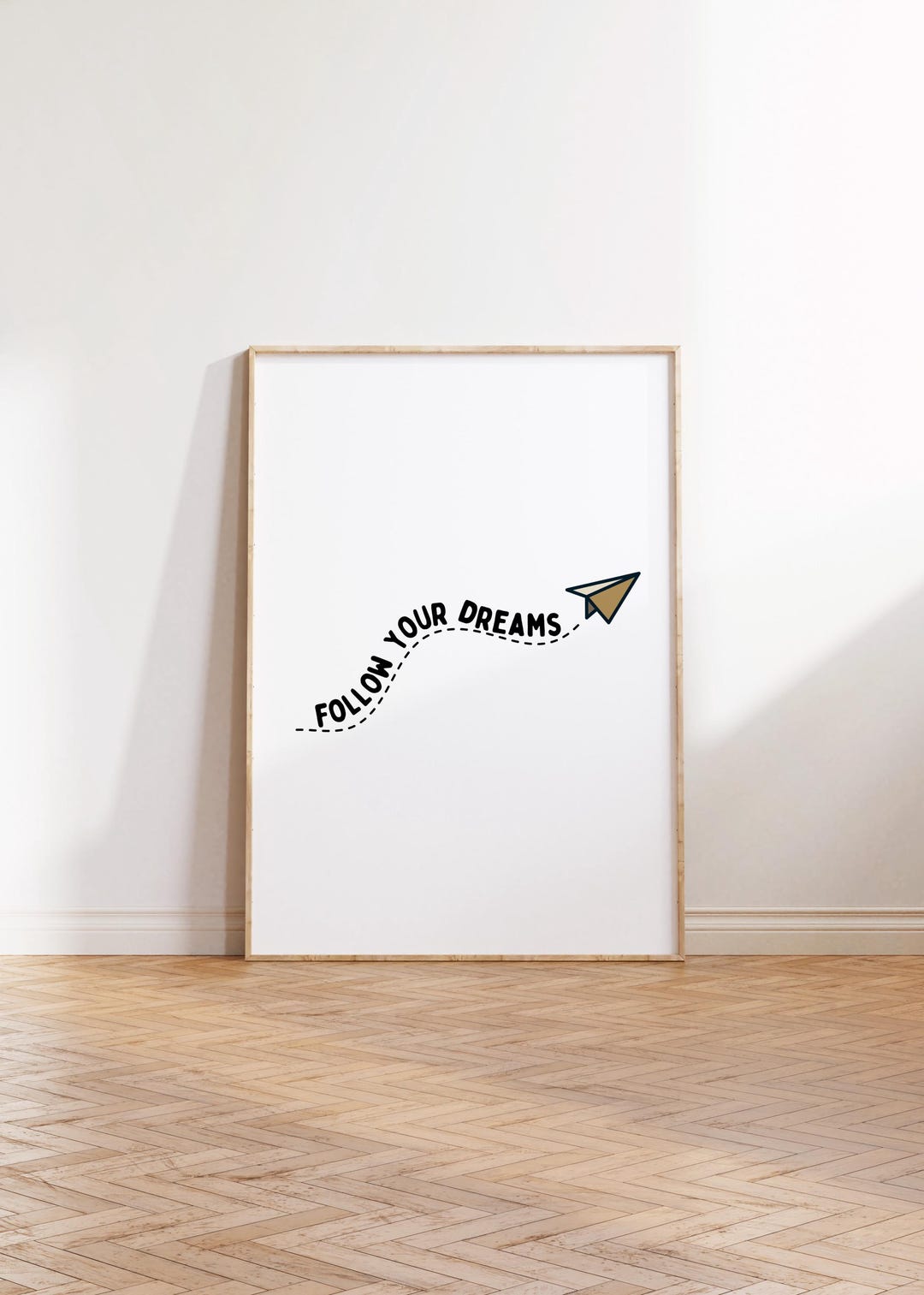 Follow Your Dreams Art, Boys Room Decor, Positive Affirmation Print ...