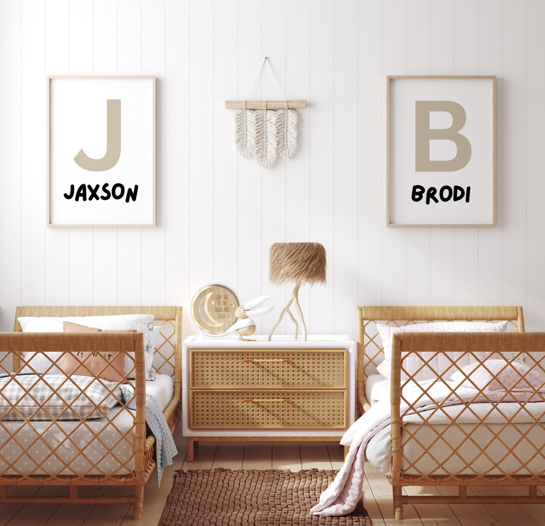 Custom Boy Name Print: Boho Nursery Wall Art (digital Download) - Etsy