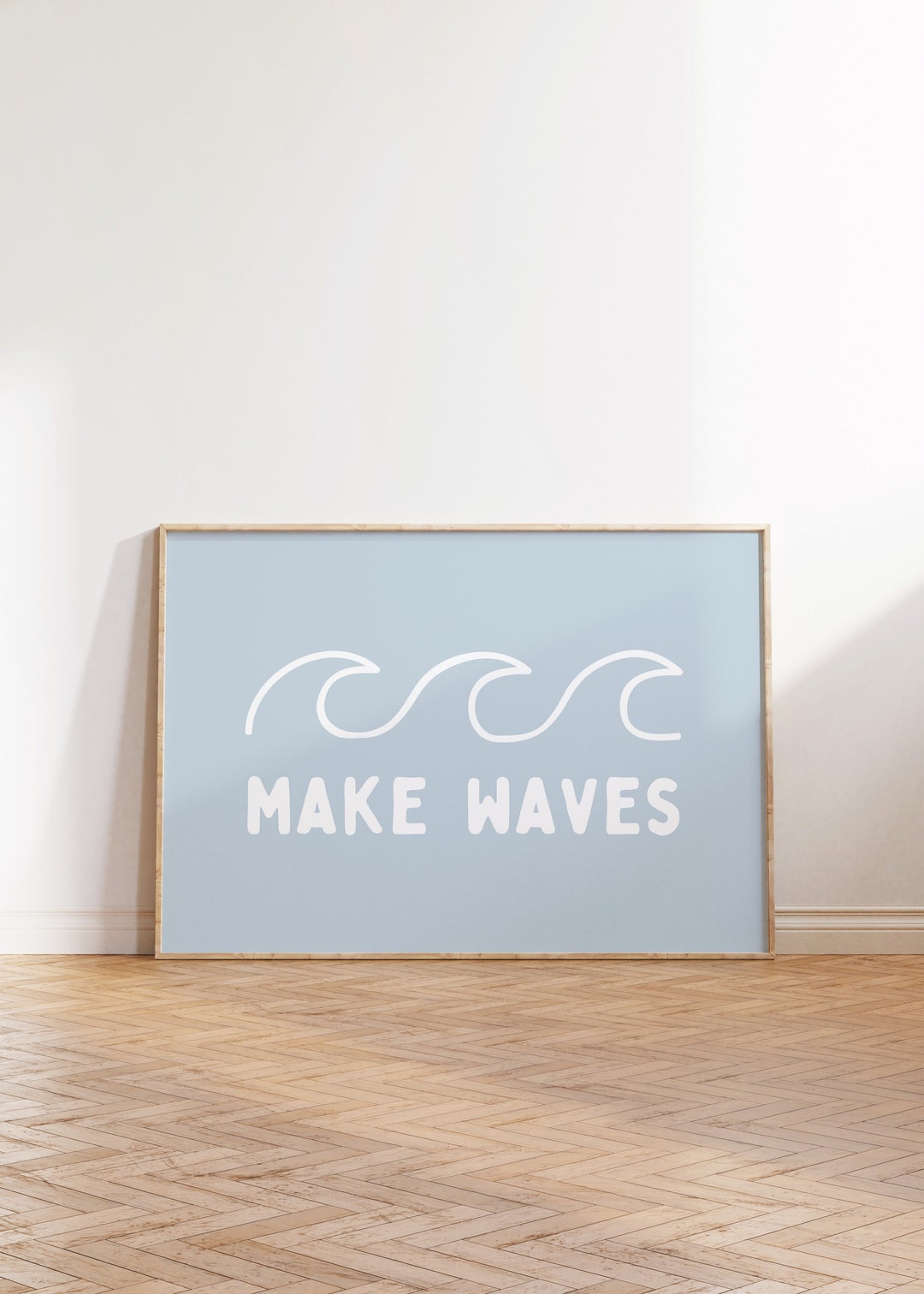 Make Waves Downloadable Print, Surf Nursery Decor, Beach Kids Room ...