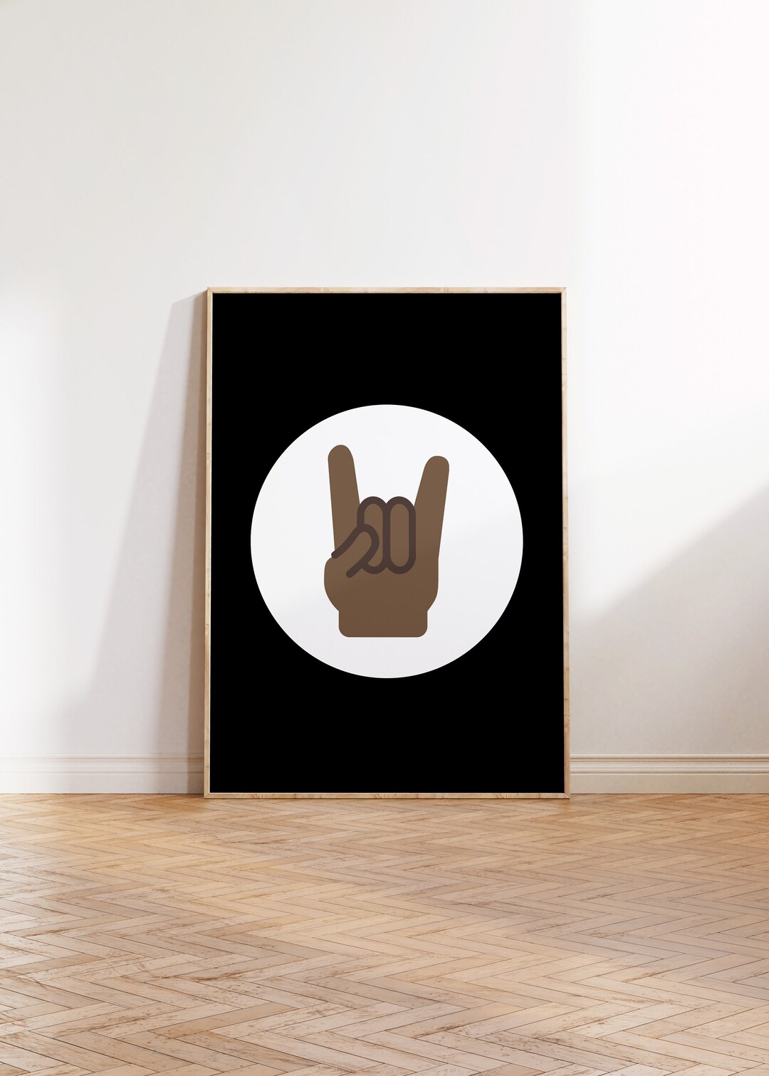 Rad Hand Sign Printable, Peace Fingers Wall Art, Kids WALL ART ...
