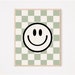 Checkerboard Smile Face Retro Smile Boys Wall Art Printable - Etsy