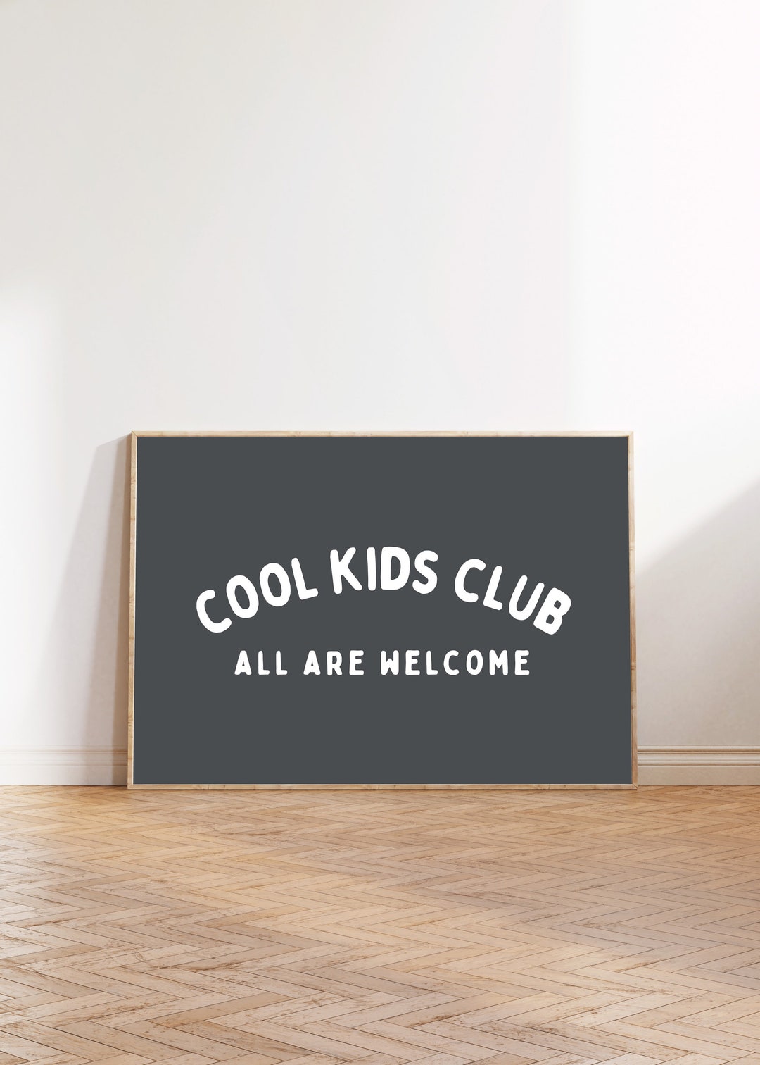 Cool Kids Club All Are Welcome Digital Print, Modern Nursery Decor ...