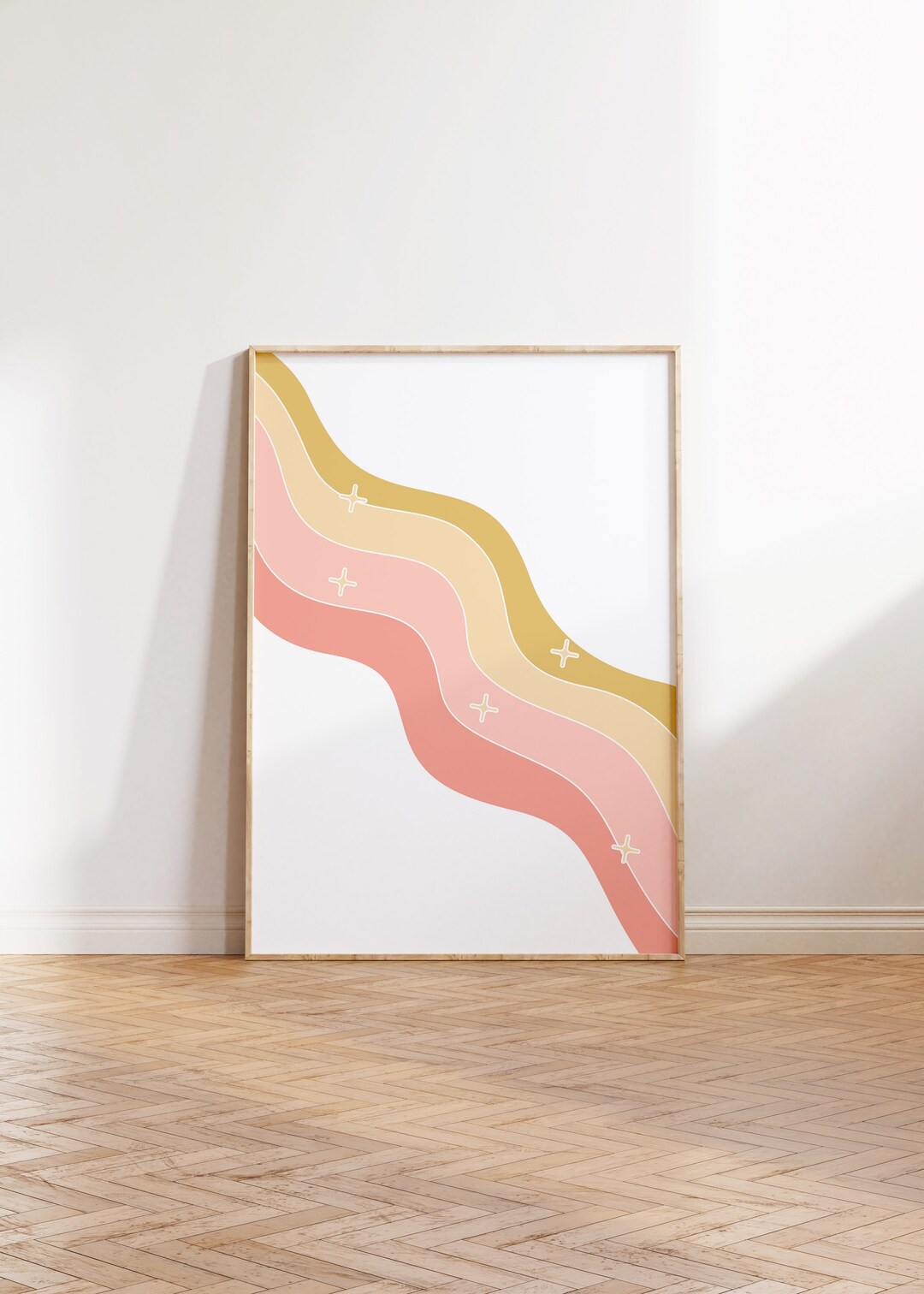 Boho Rainbow Print, Boho Rainbow Nursery Wall Art Colorful Rainbow Wall ...