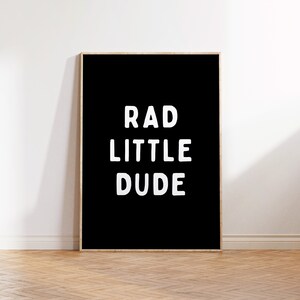 Personalized Name Rad Little Dude Skateboard Gallery Wall Set of 6 ...