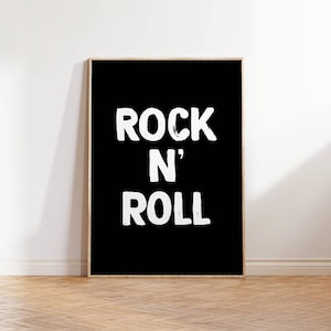 Boy Wall Art, Music Room Wall Art, Music Decor, Rocker Poster, Music ...