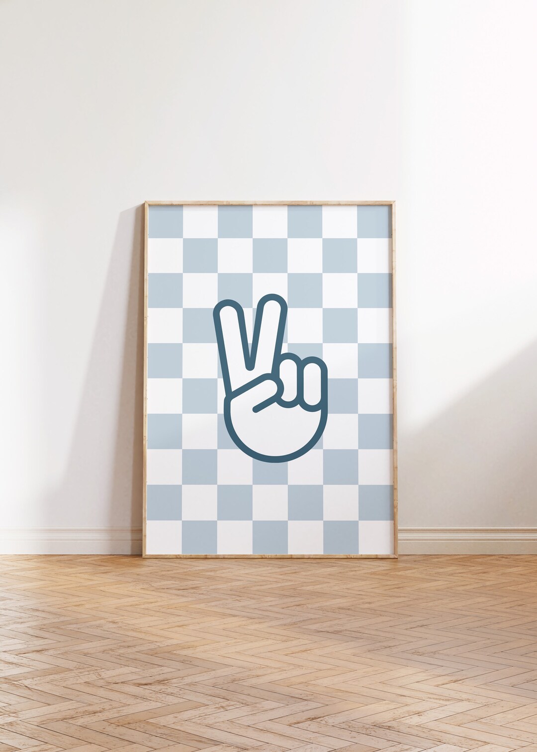 Hand Peace Sign Printable Wall Art, Peace Fingers Wall Art, Boho Boy ...