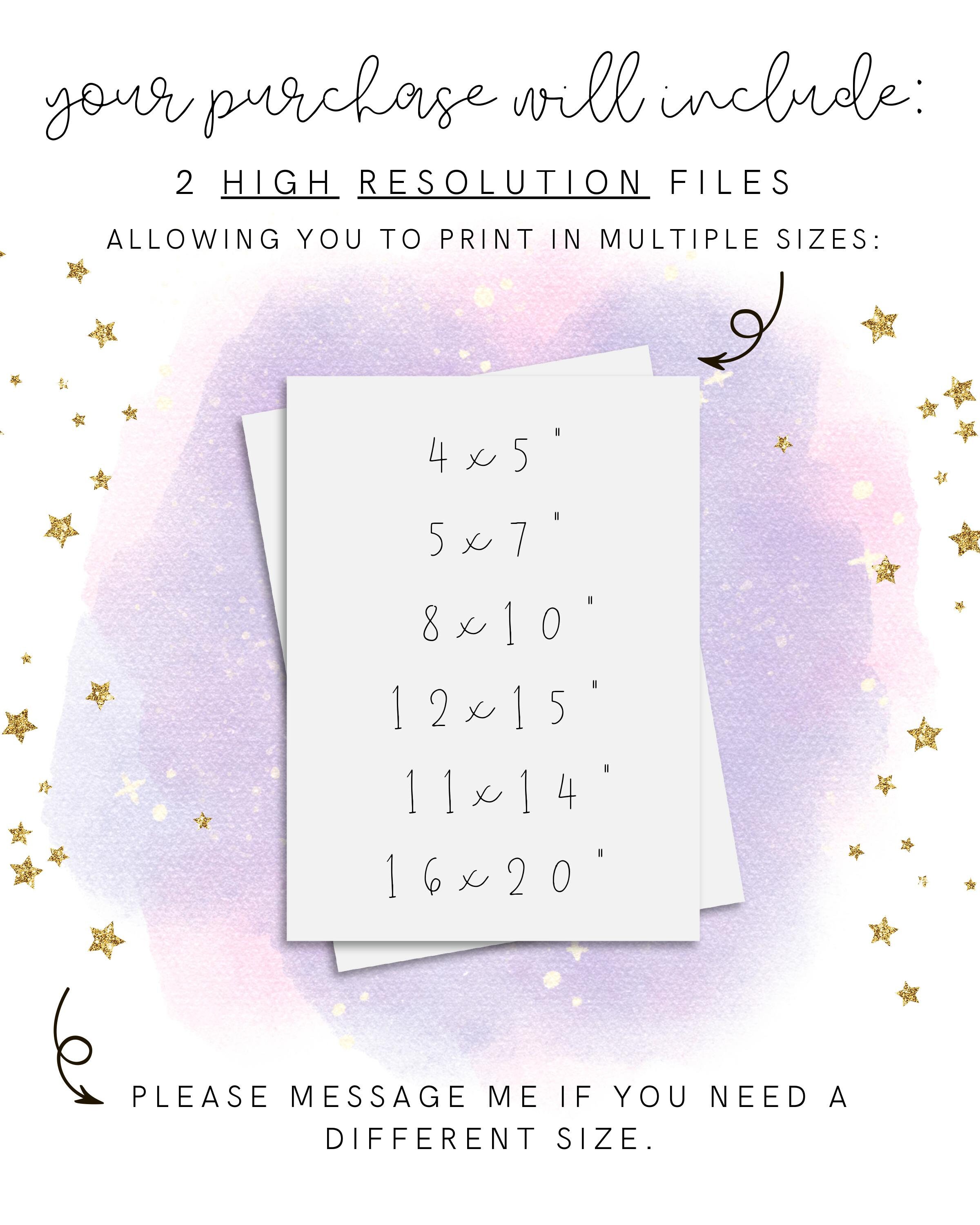 Personalized Name Sign Downloadable Print Nursery Name Decor - Etsy