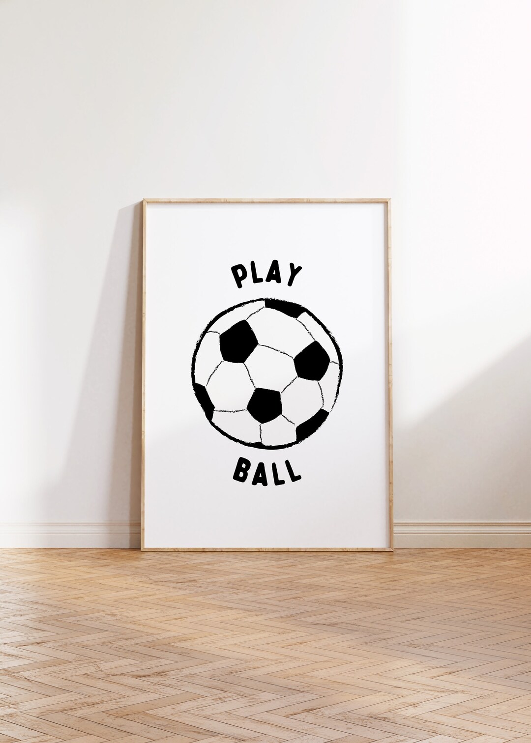 Soccer Play Ball Printable, Kids Sport Room, Soccer Wall Decor, Boy ...