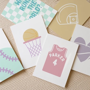 Personalized Girl Sport Set, Wall Art Set of 6 Downloadable Prints ...