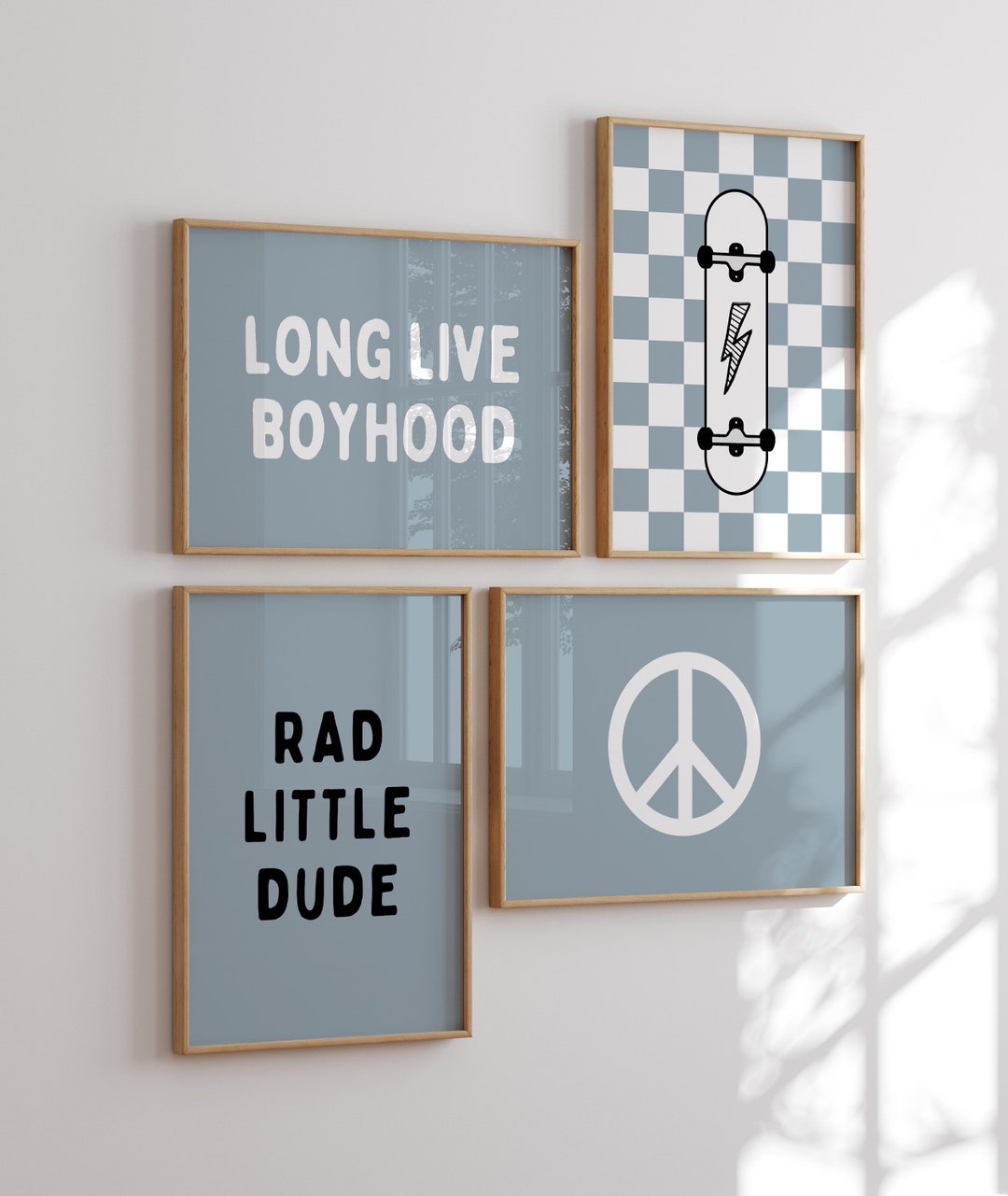 Rad Little Dude Gallery Wall Set of 4 Downloadable Prints - Etsy