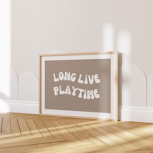 Long Live Playtime Sign, Playroom Wall Decor, Playroom Sign, Kids Room ...
