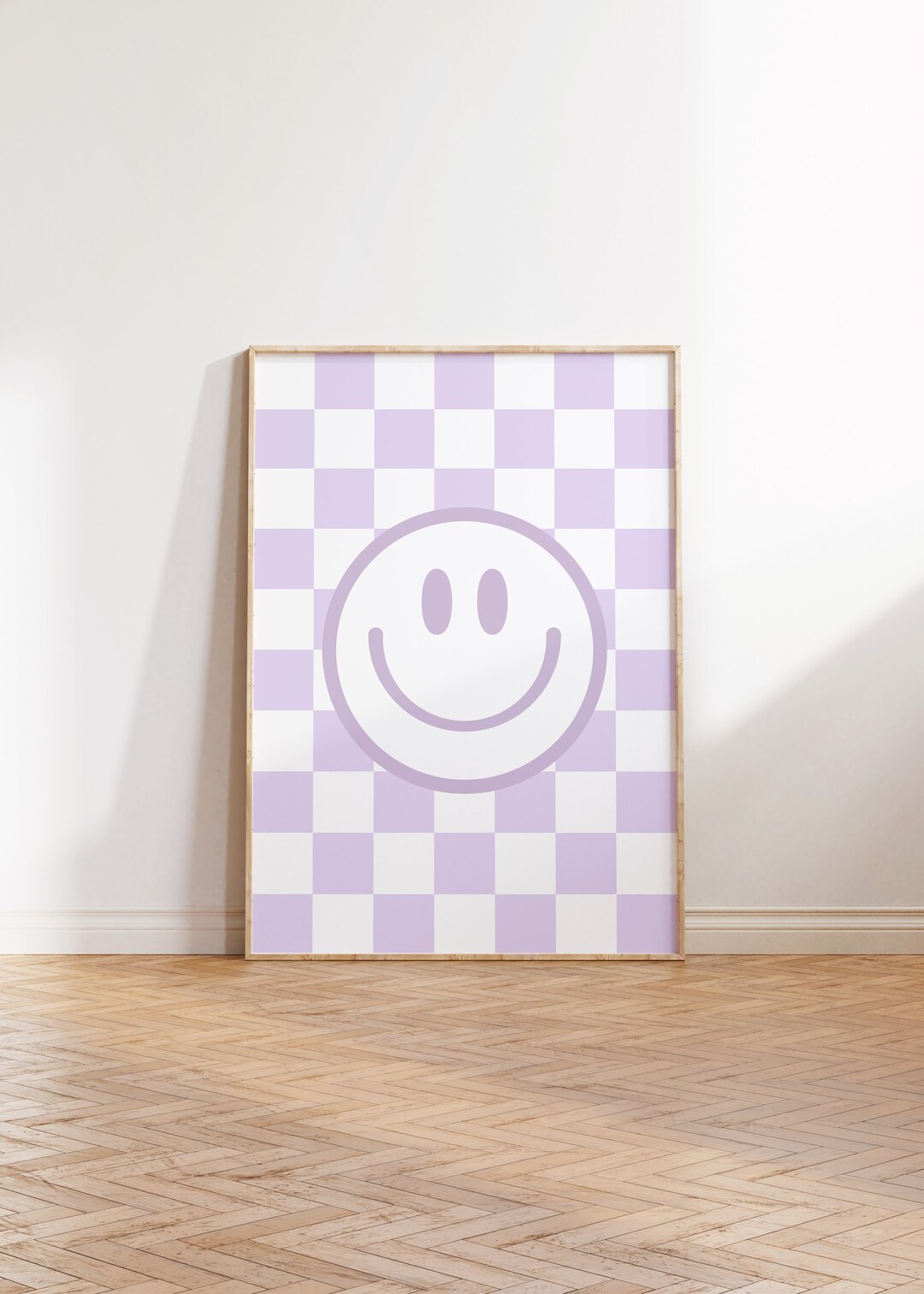 Checkerboard Smile Face Print, Smile Face Checkerboard, Girl Nursery ...