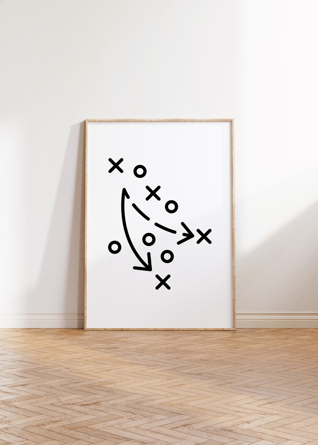 XO Play Call Sheet Wall Art Print, Downloadable Print, Sports Art, Kids ...