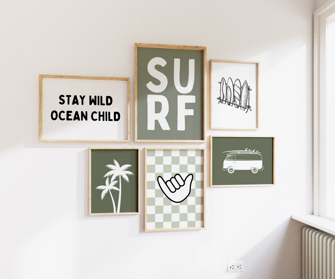 Surf Nursery Decor Prints Set: Boho Beach Theme (digital Prints) - Etsy