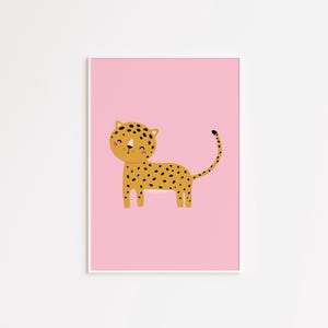 Pink Cheetah Print, Pink Leopard Wall Art, Boho Decor, Blush Pink Wall ...