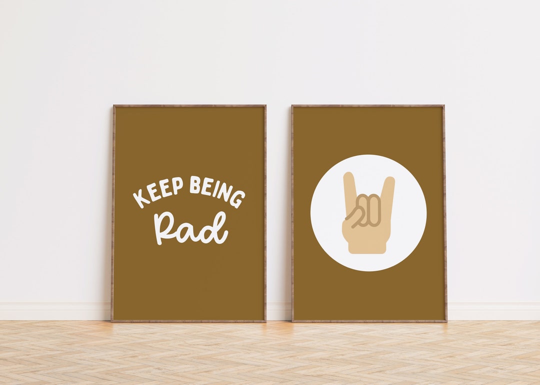 Rad Little Dude Print, Keep Being Rad Boho Boy Nursery Decor, Boys Room ...
