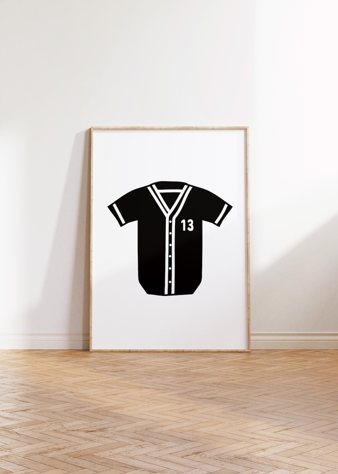 Personalized Baseball Jersey Print: Kids Room Sport Decor (digital ...
