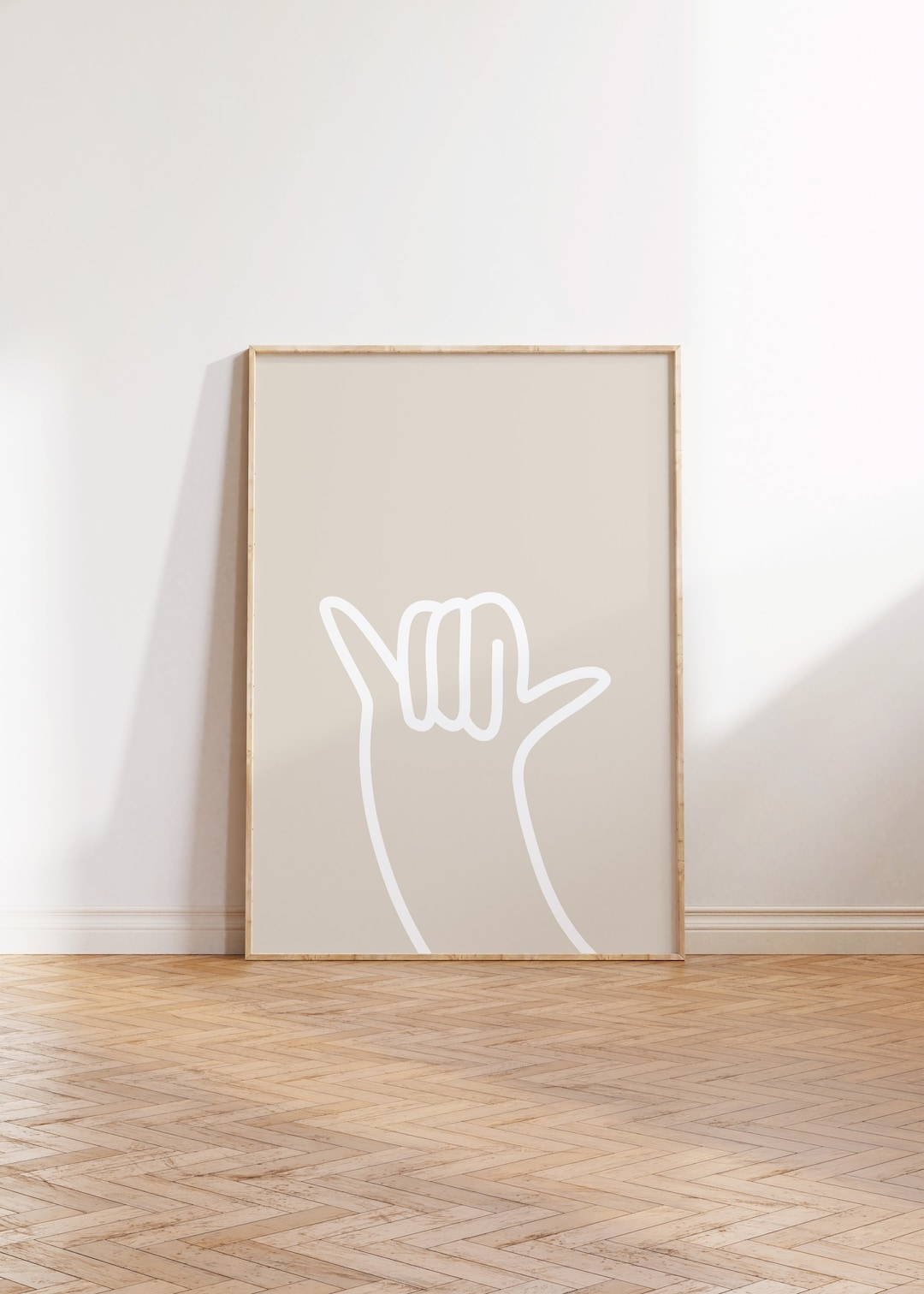 Shaka Hand Wall Art Downloadable Print, Beachy Boys Room Decor, Boho ...