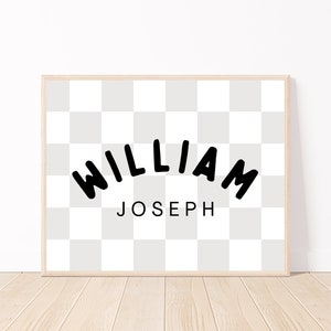 Personalized Name Sign Downloadable Print, Nursery Name Decor, Kids ...