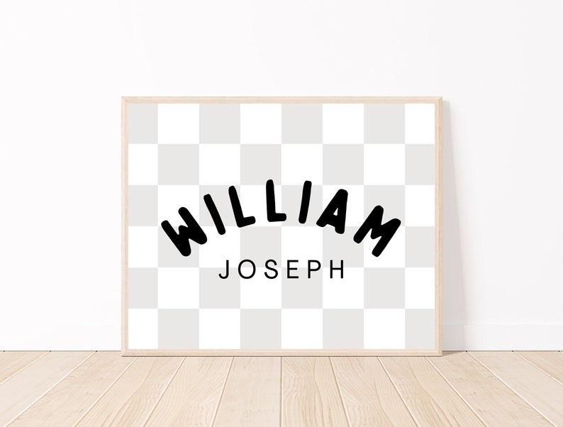 Personalized Name Sign Downloadable Print Nursery Name Decor - Etsy