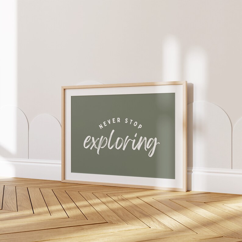 Never Stop Exploring Print: Boho Kids Room Decor (digital Download) - Etsy