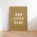 Rad Little Dude Gallery Wall Set of 3 Downloadable Prints - Etsy