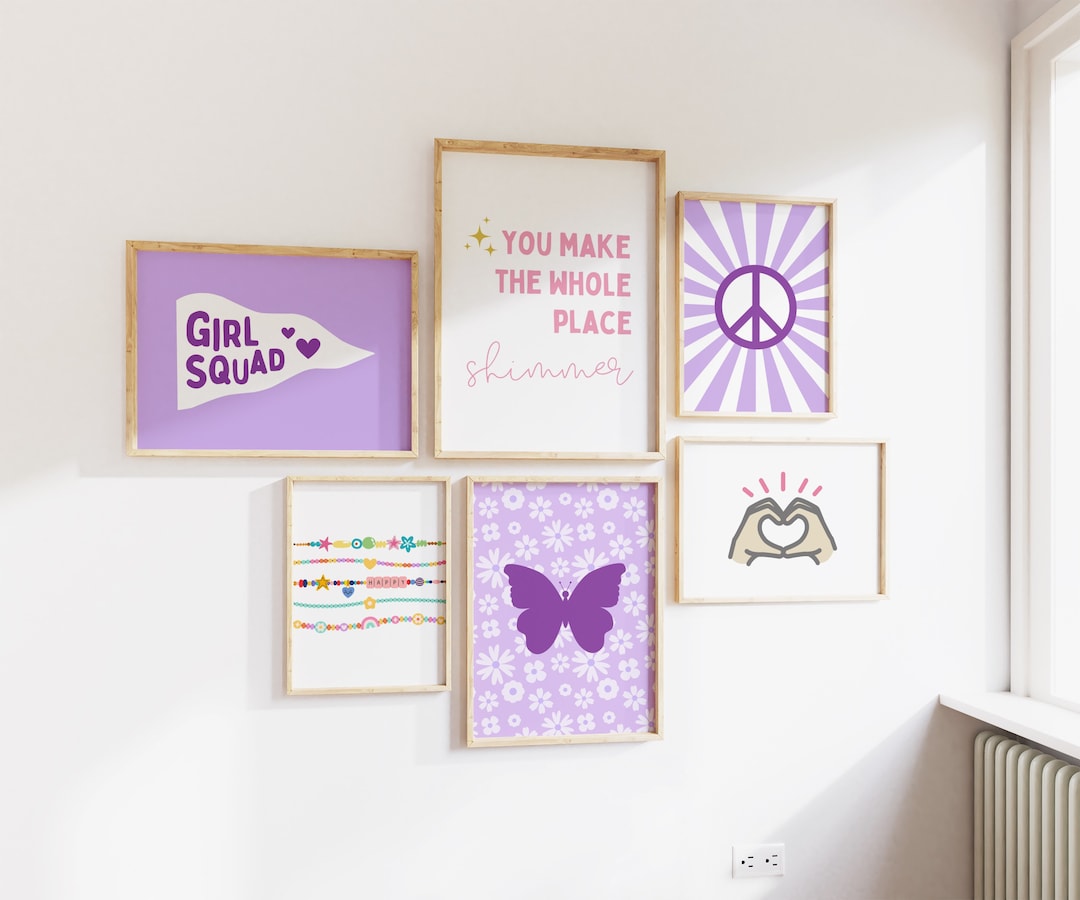 Teen Girl Wall Art Prints, Toddler Girl Wall Art, Trendy Wall Art Set ...