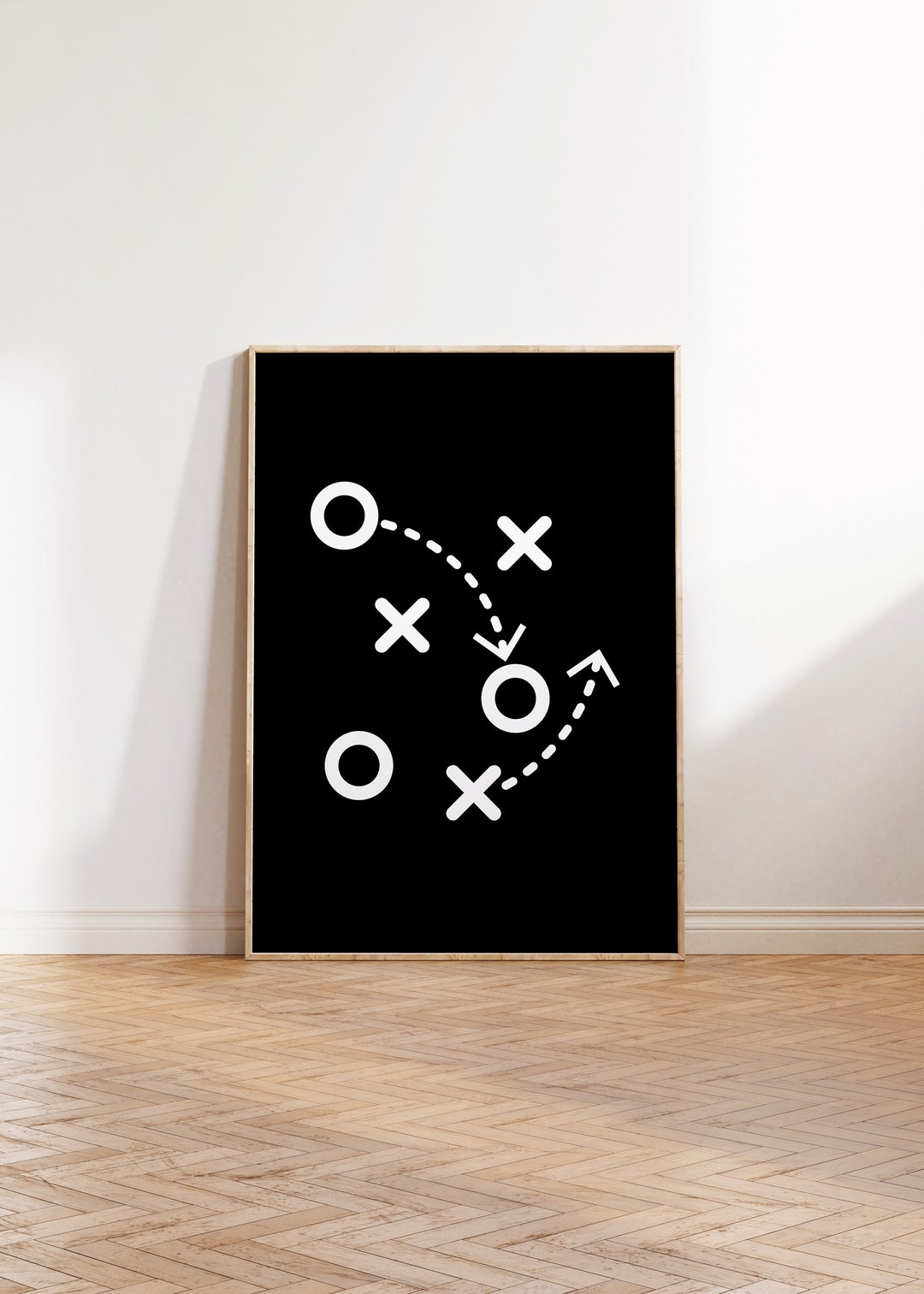 XO Play Call Art Print: Modern Sports Decor (digital Download) - Etsy
